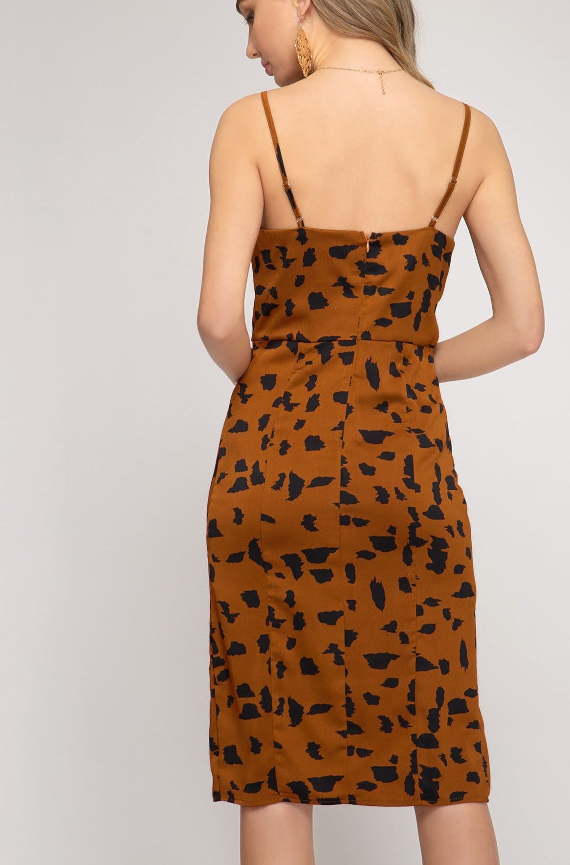 The Wild Side Cami Dress - Caramel [S-L] – Luxe Label Miami